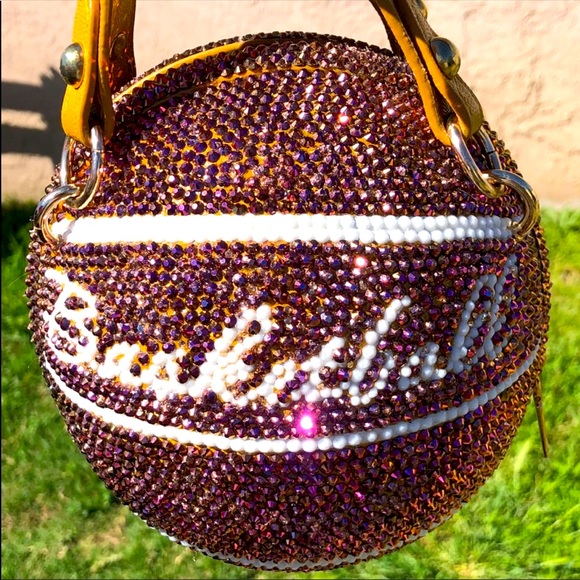 Hand Crafted | Bags | Bling Basketball Purse | Poshmark